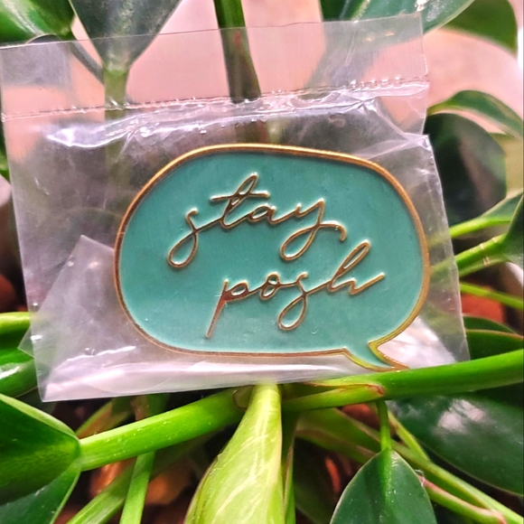 Posh | Jewelry | Stay Posh Official Poshmark Brand Enamel Pin Swag ...
